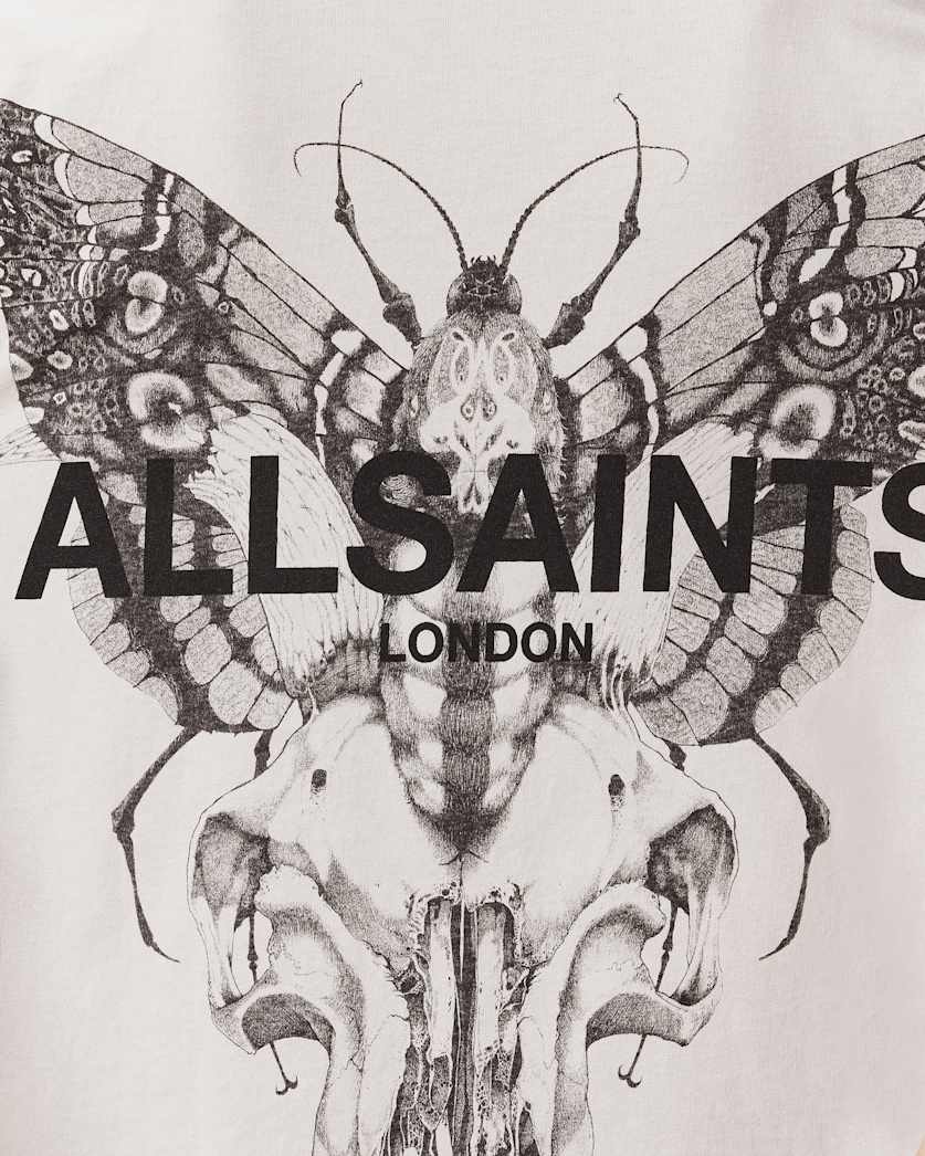 Hallis Oversized Graphic T-Shirt DUSK WHITE | ALLSAINTS FR